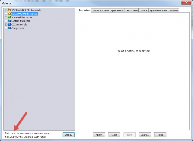 How to add materials to the SOLIDWORKS Material Database