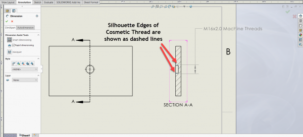 How to apply a SOLIDWORKS Hole Callout to Non-Hole Wizard Hole